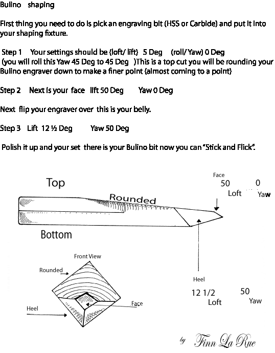 how to shape a bulino | The Engraver's Cafe