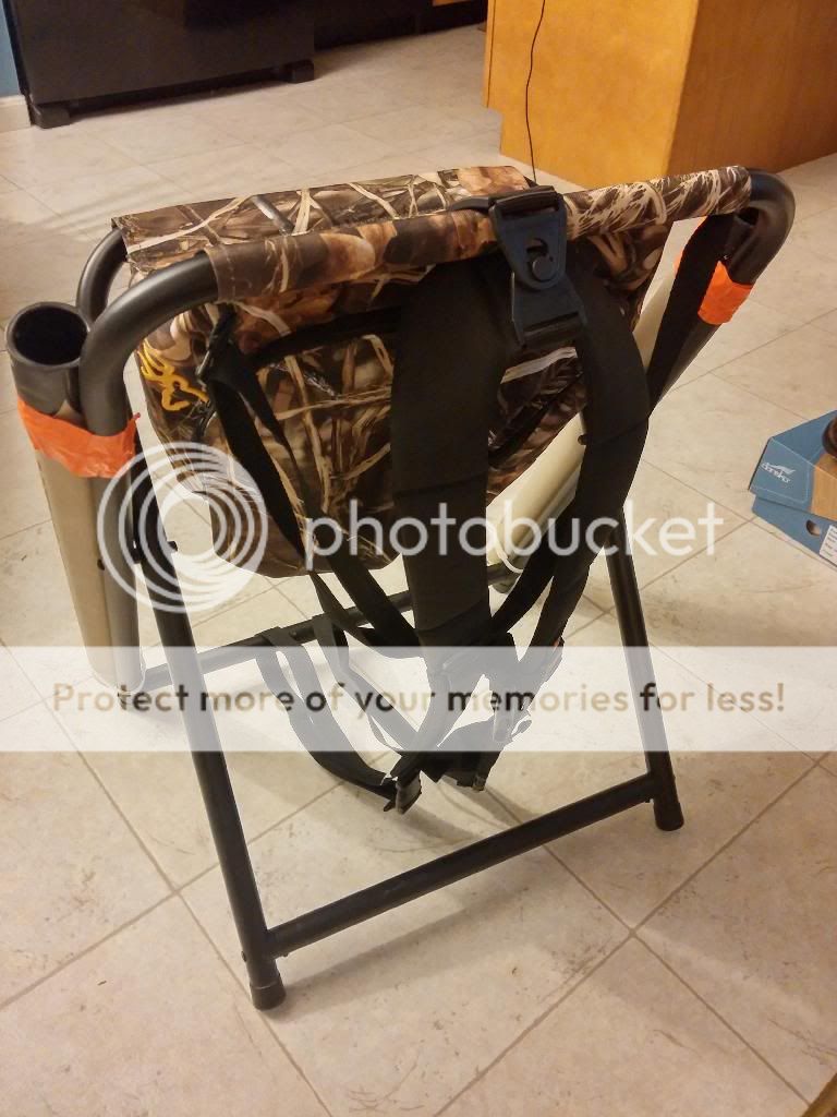 Turn any folding "3D" chair into a backpack chair for $10 | Archery ...
